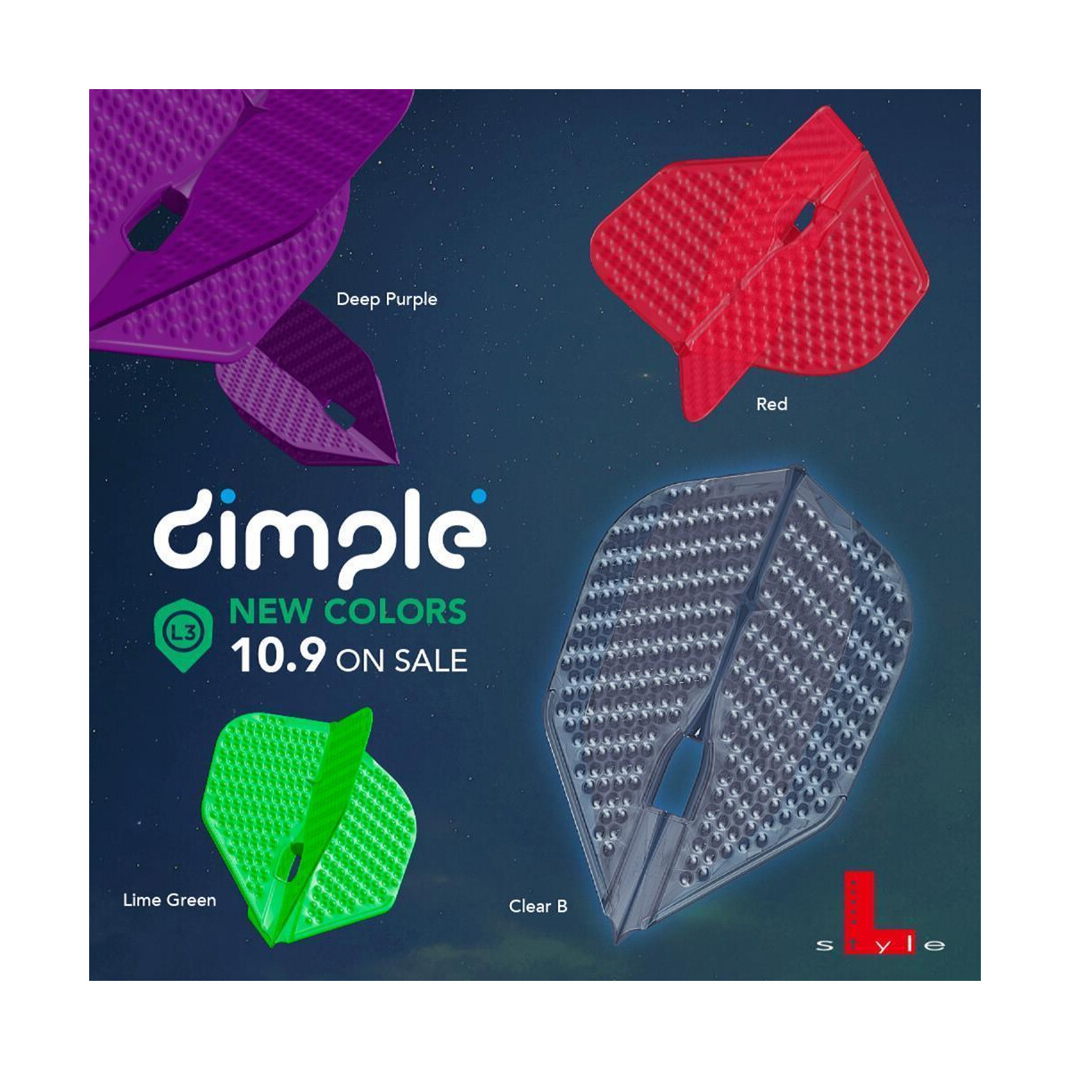 L-Flight Champagne PRO dimple L3 Shape